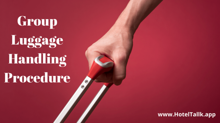 Group Luggage Handling Procedure - HotelTalk - For Hoteliers | Guests ...