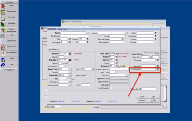 Opera PMS Reservation Comments Functionality - HotelTalk - For ...