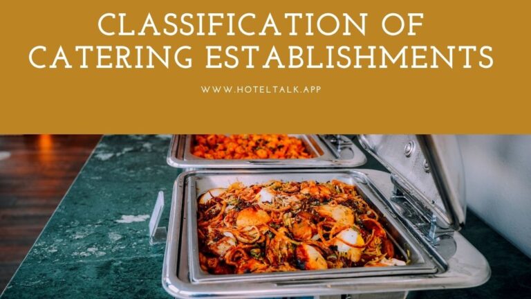 Classification of catering establishments - HotelTalk - For Hoteliers ...