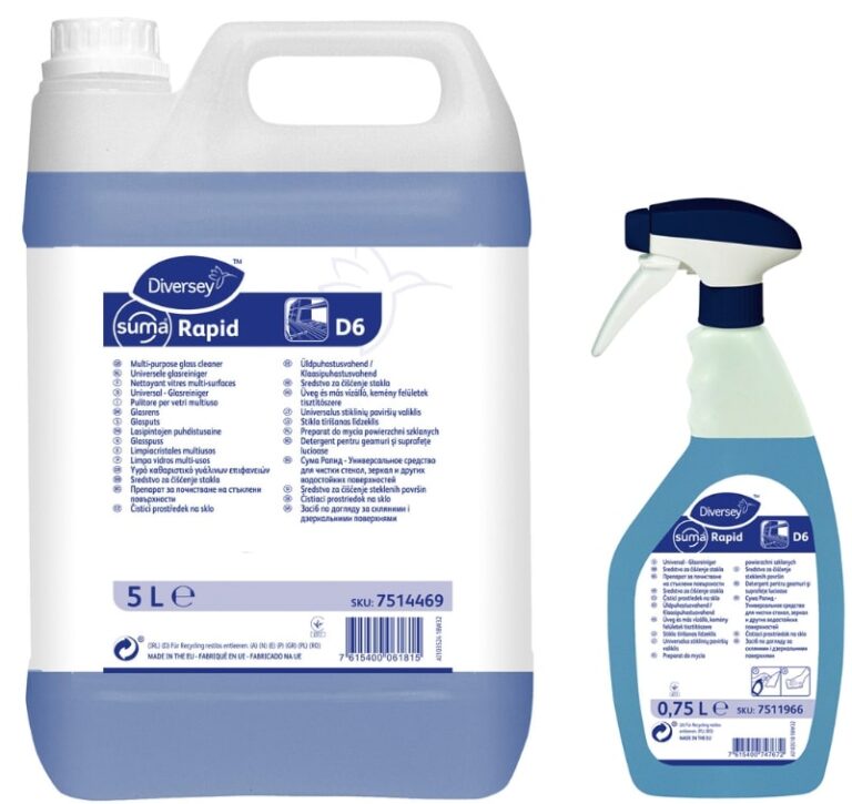 Window Cleaner / Glass Cleaner - Taski D6 / Diversey D6 - HotelTalk ...