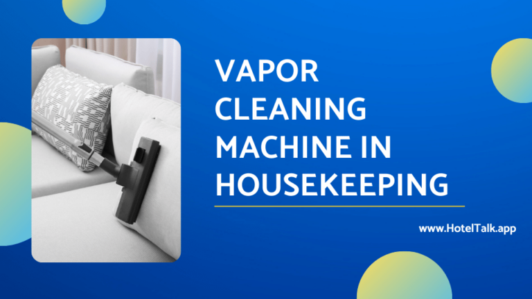 Vapor Cleaning Machine In Housekeeping - HotelTalk - For Hoteliers ...